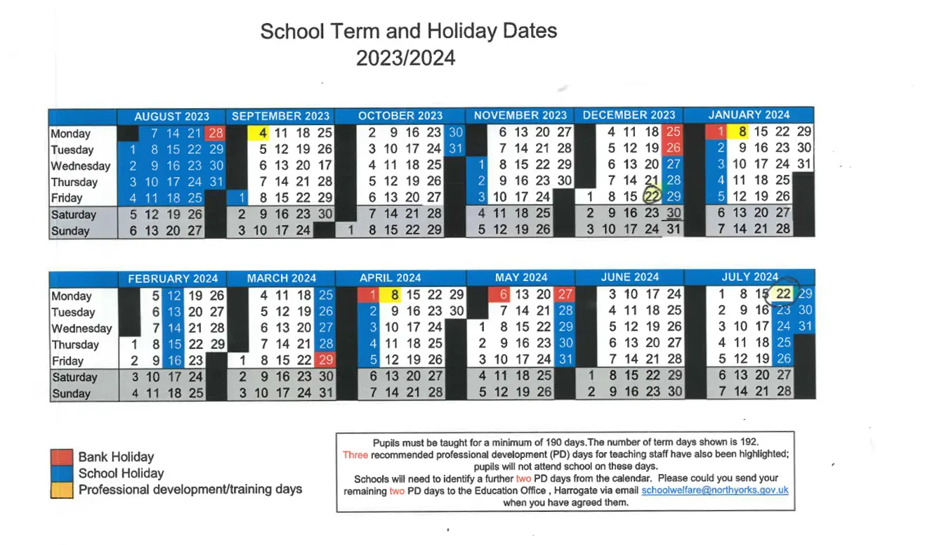 Term Dates